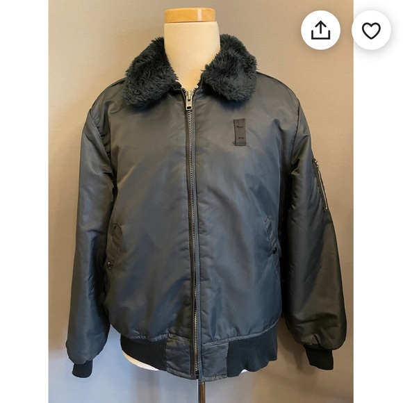 timber king | Jackets & Coats | 98s Black Mens Quilted Nylon Bomber ...